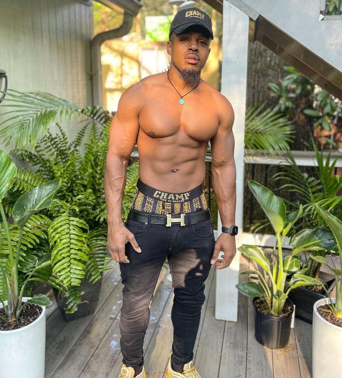 Black and Gold Vintage Hat – Champ The #1 Boxers